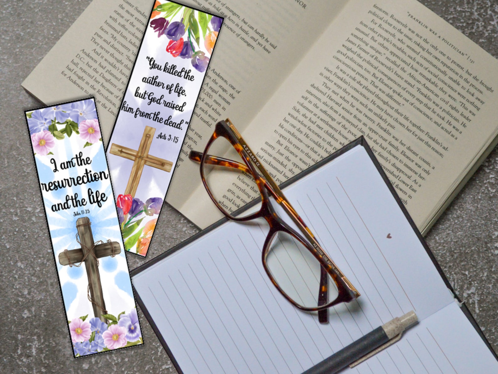 Easter Bookmarks Religious Easter Gifts Bible Verse - Etsy