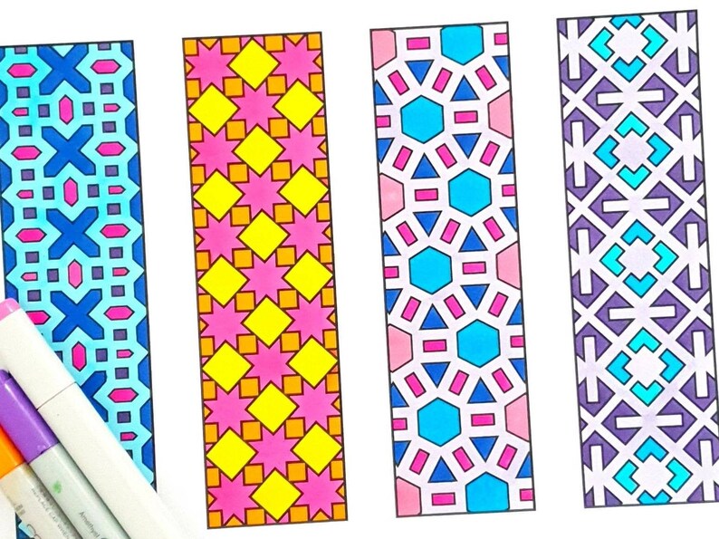 Coloring Bookmarks Bookmarks to Color for Kids Color Your - Etsy