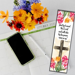 Easter Bookmarks Religious Easter Gifts Bible Verse - Etsy