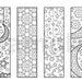 Coloring Bookmarks Moon and Stars Coloring Page Coloring Sheets for ...