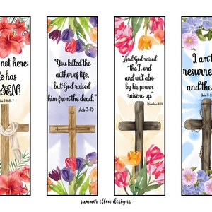 Easter Bookmarks Religious Easter Gifts Bible Verse - Etsy
