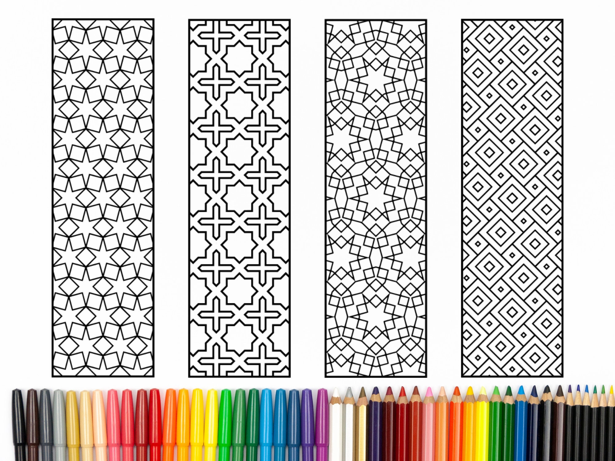 Coloring Bookmarks Bookmarks to Color for Kids Color Your Own Printable ...