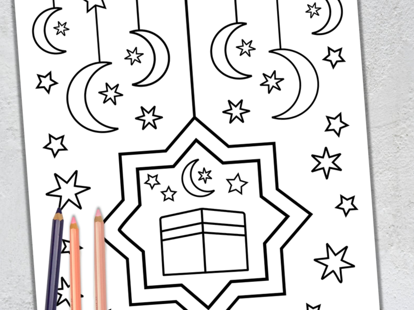 Coloring Pages Of The Kaaba Coloring Pages