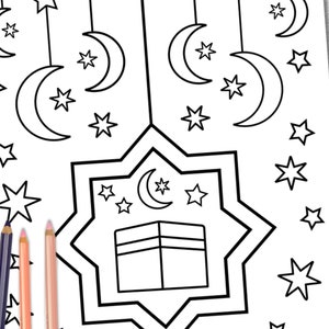 Buy Kaaba Coloring Pages Islamic Design Printable Ramadan Activity ...