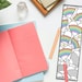 Rainbow Coloring Bookmarks Cute Rainbow Designs With Hearts - Etsy
