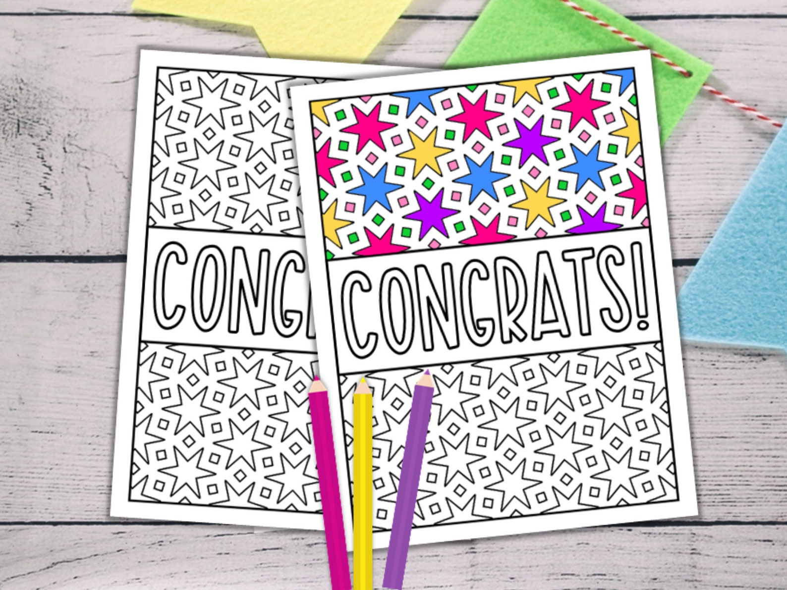Congratulations Cards to Color Congrats Coloring Pages Congrats ...