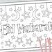 Eid Mubarak Coloring Cards Ramadan & Eid Activity DIY Eid Greeting ...
