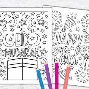 Eid Coloring Bundle - Eid Printables for Kids & Adults - Islamic ...