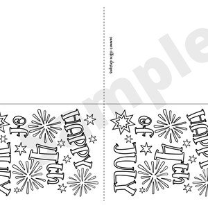 Happy 4th of July Coloring Cards - DIY Fourth of July Greeting Cards ...