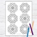 Mini Mandalas Coloring Bundle Simple Coloring Mandalas - Etsy
