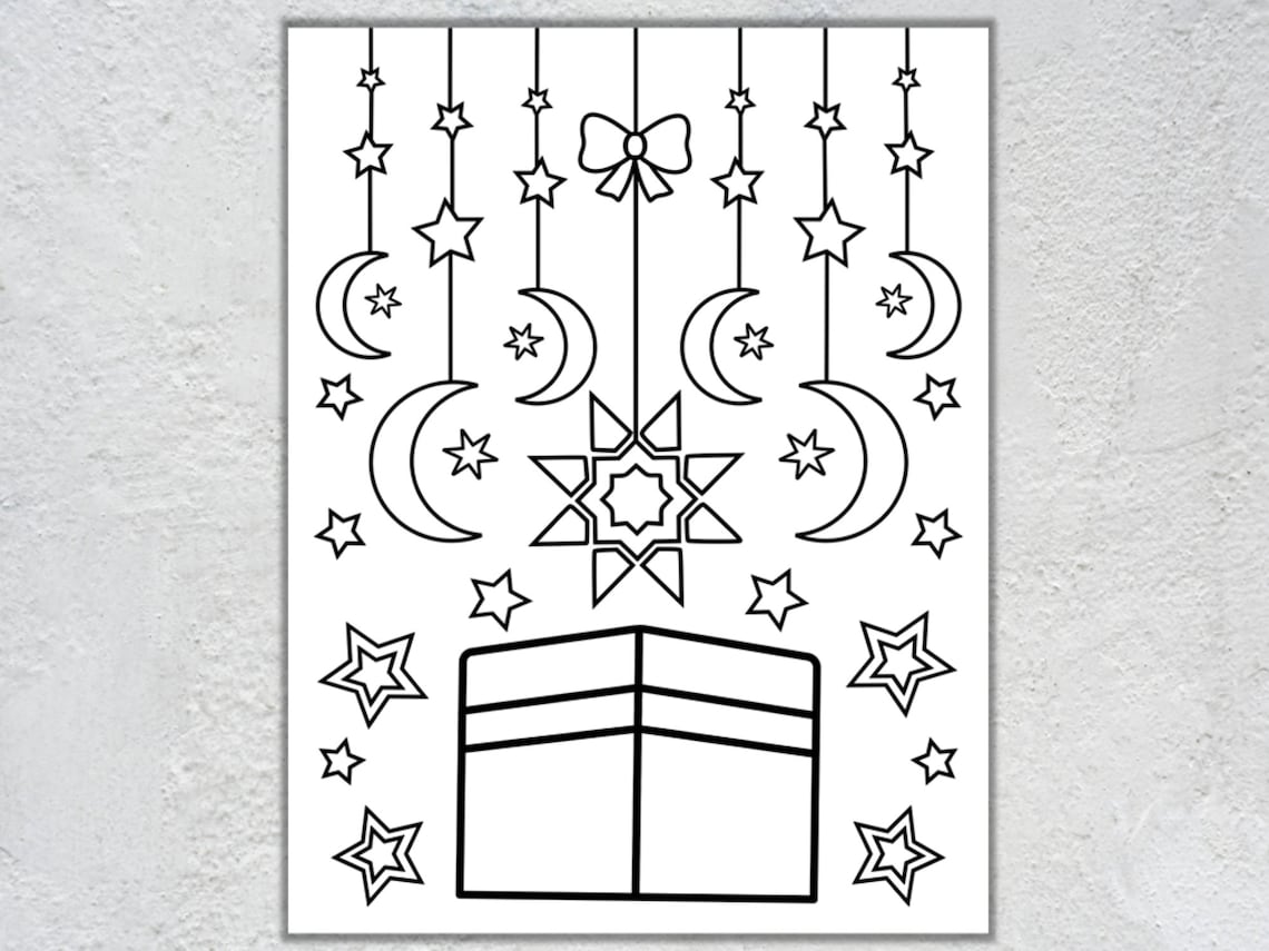 Buy Kaaba Coloring Pages Islamic Design Printable Ramadan Online in ...