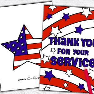 Veterans Day Thank You Card - Veterans Day Craft - Thank You for Your ...