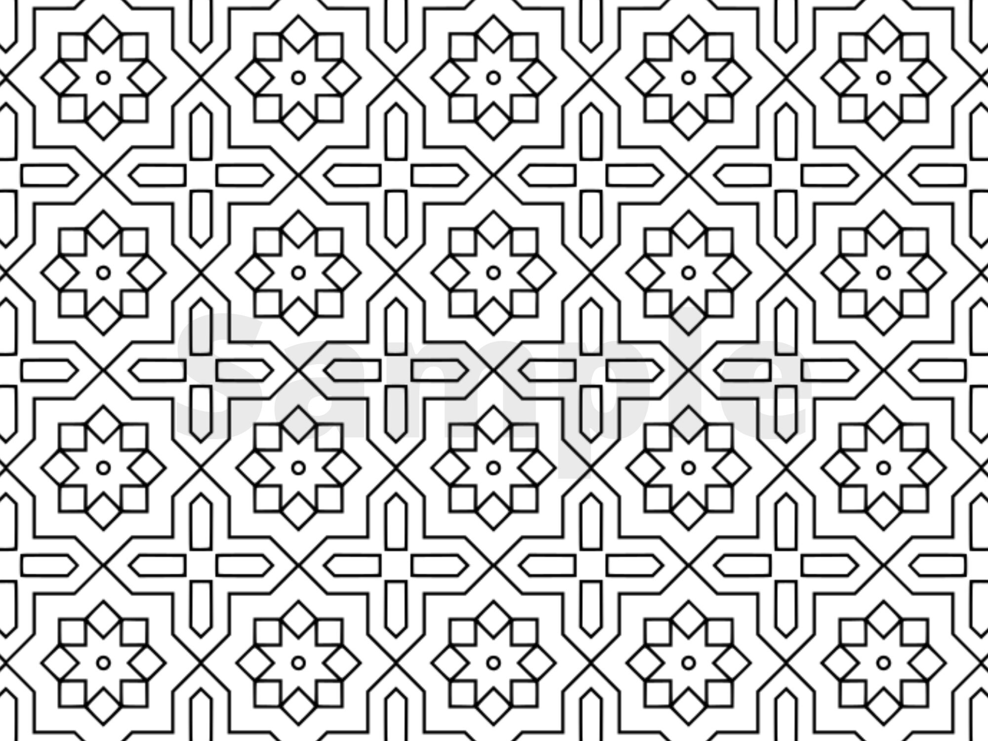 Islamic Geometric Coloring Pages: Ramadan Activity Bookmarks (PDF ...