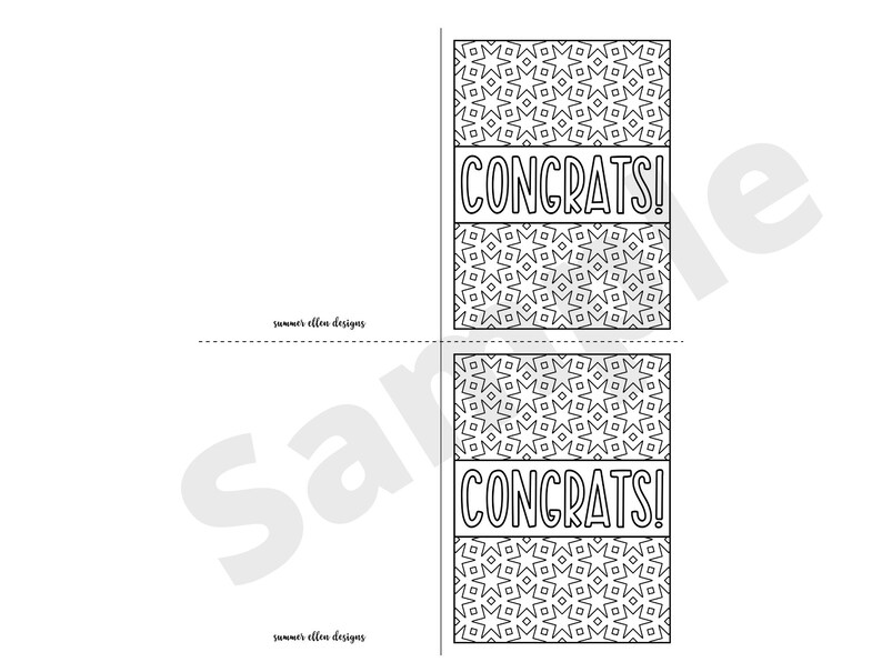 Congratulations Cards to Color Congrats Coloring Pages Congrats ...