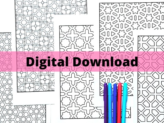 Coloring Pages Islamic Patterns How To Draw