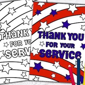 Veterans Day Thank You Card - Veterans Day Craft - Thank You for Your ...