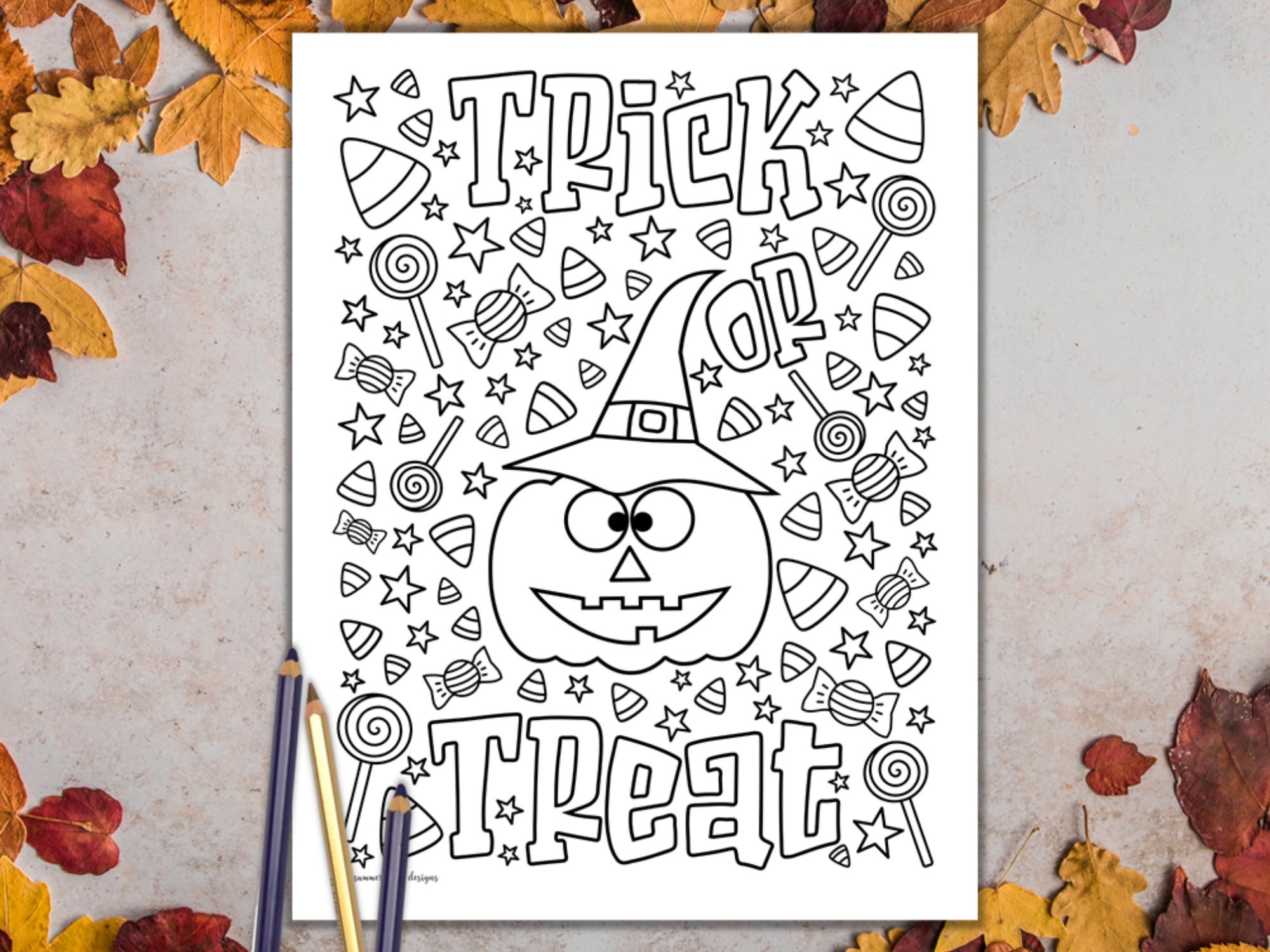 Halloween Coloring and Fall Coloring Pages Fall Theme Coloring Autumn ...