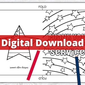 Veterans Day Thank You Card - Veterans Day Craft - Thank You for Your ...