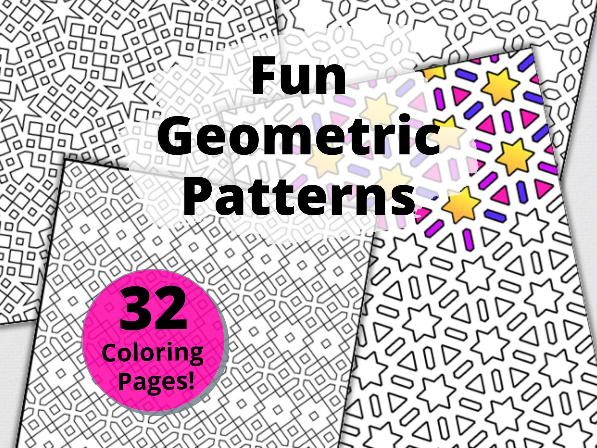 Geometric Shapes Coloring Pages For Kids