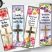 Easter Bookmarks Religious Easter Gifts Bible Verse - Etsy