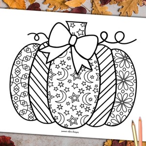 Halloween Coloring and Fall Coloring Pages - Fall Theme Coloring ...