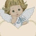 Angel Cross Stitch Pattern, Baby Angel and Heart Cross Stitch Pattern ...