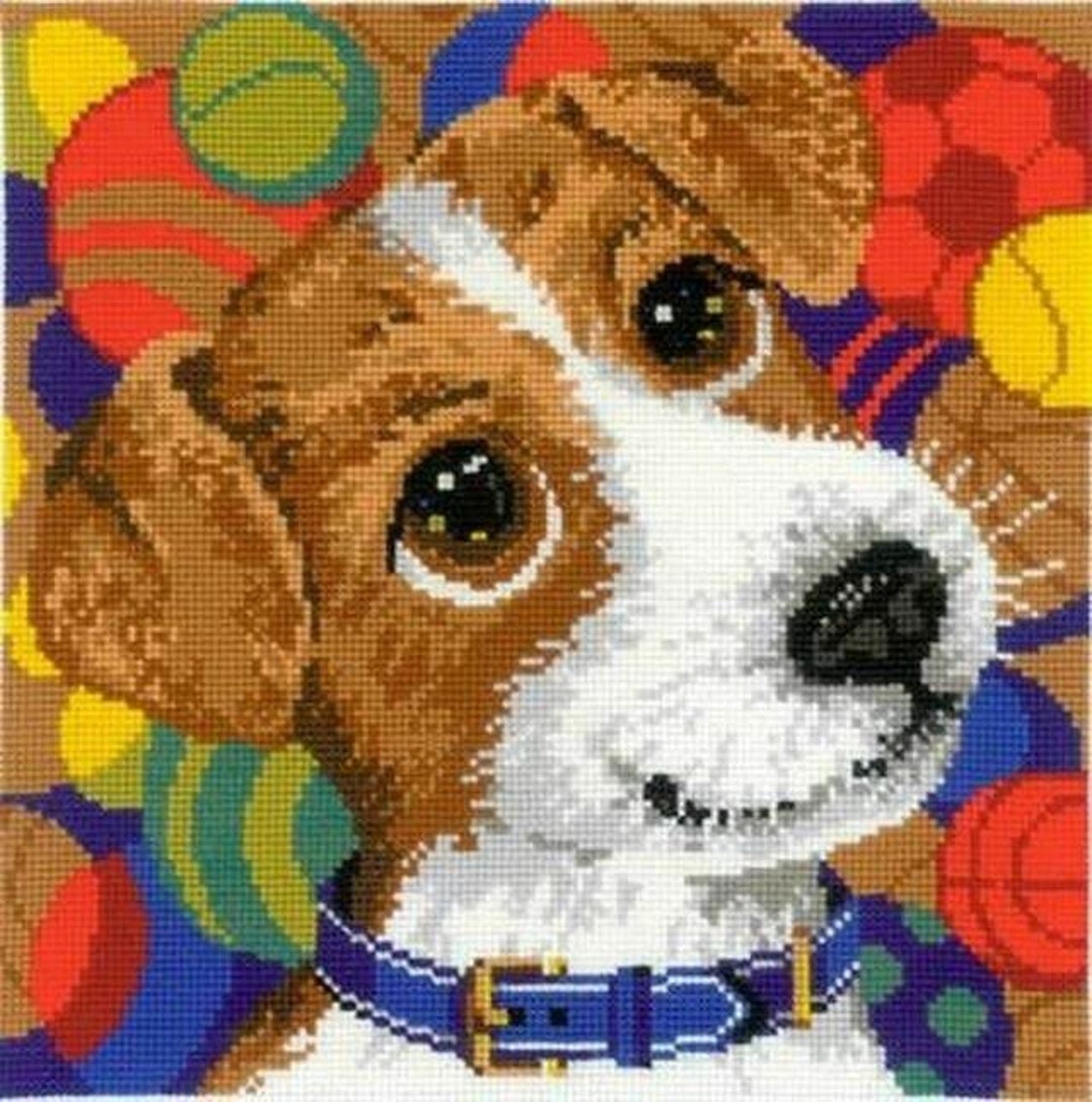 Puppy Cross Stitch Pattern, Dog Cross Stitch Pattern, Little Doggy ...