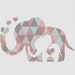 Elephants Cross Stitch Pattern, Colourful Elephants Cross Stitch ...