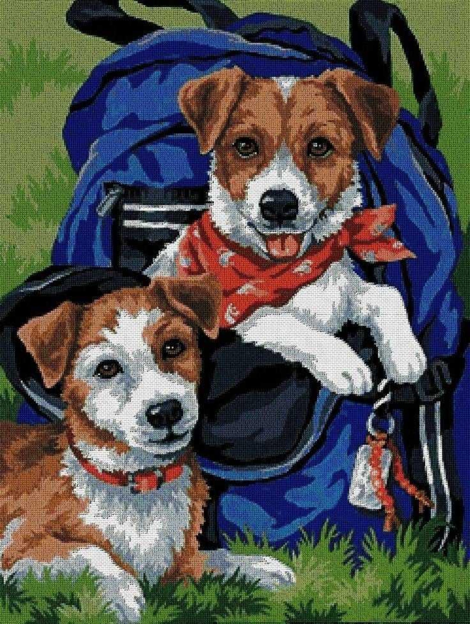 Puppies Cross Stitch Pattern, Dogs Cross Stitch Pattern - Etsy