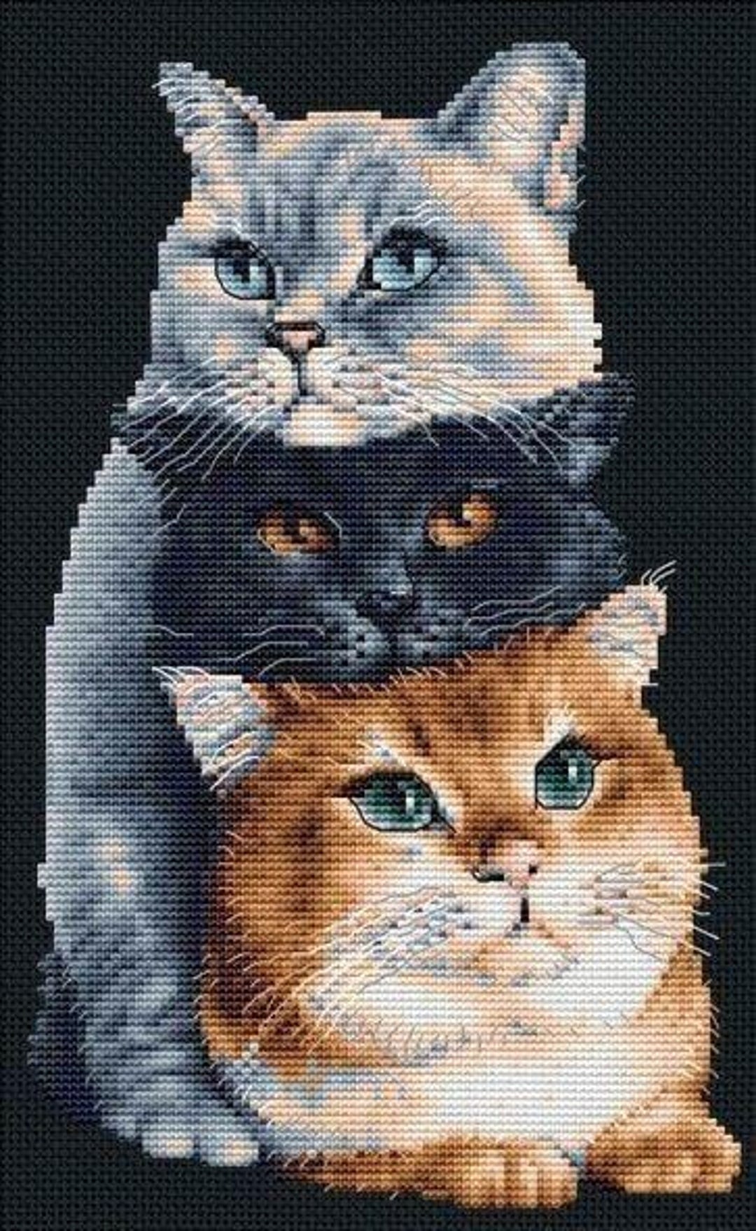Cats Cross Stitch Pattern, Kitten Cross Stitch - Etsy