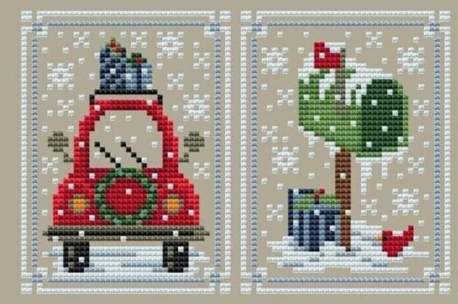 Winter Cross Stitch Pattern, Snow Cross Stitch, Christmas Cross Stitch ...