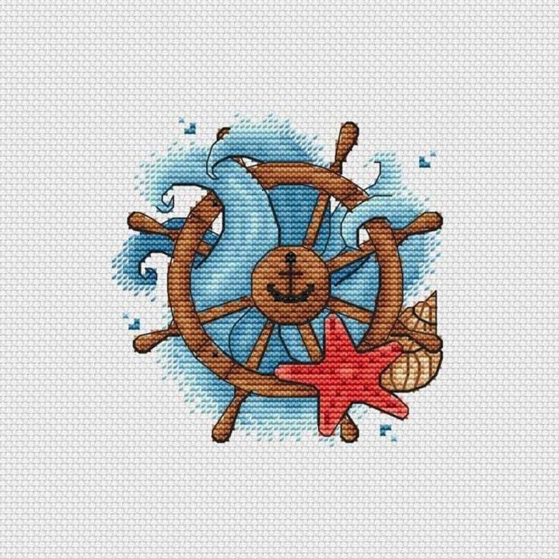 Sea Cross Stitch Pattern Sea Star Cross Stitch Ship Cross - Etsy