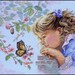 Little Girl Cross Stitch Pattern, Little Girl and Butterfly Cross ...