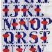 Alphabet Cross Stitch Pattern, English Alphabet With Hearts Cross ...