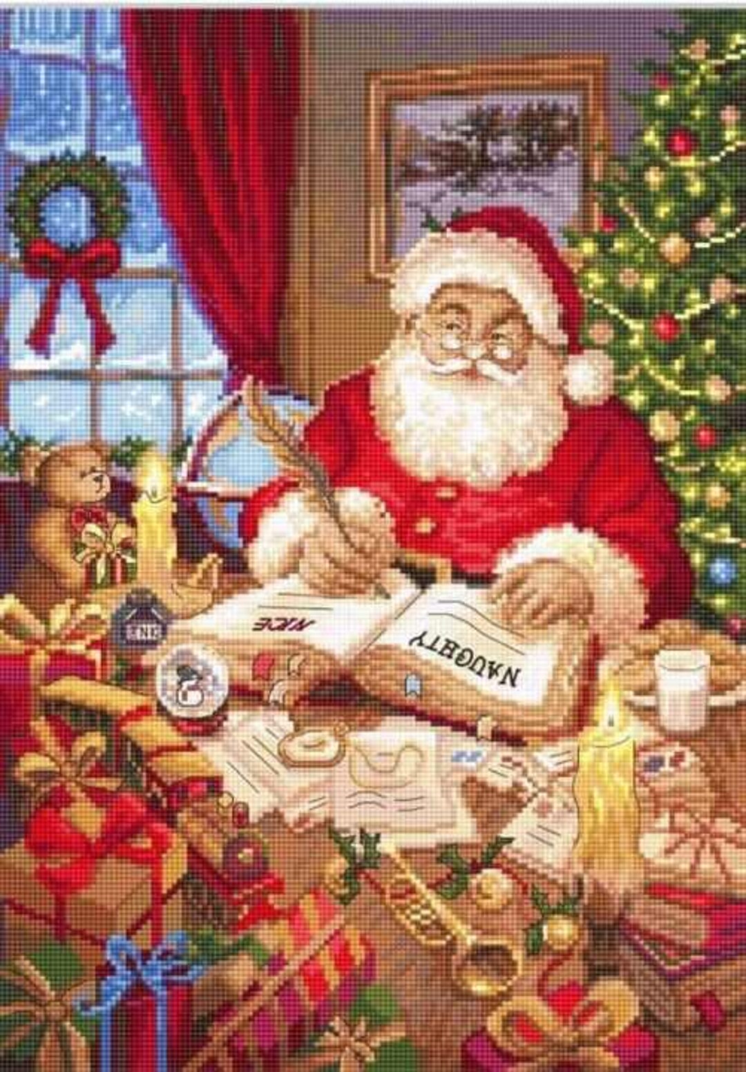 Santa Claus Cross Stitch Pattern, Christmas Cross Stitch, New Year ...