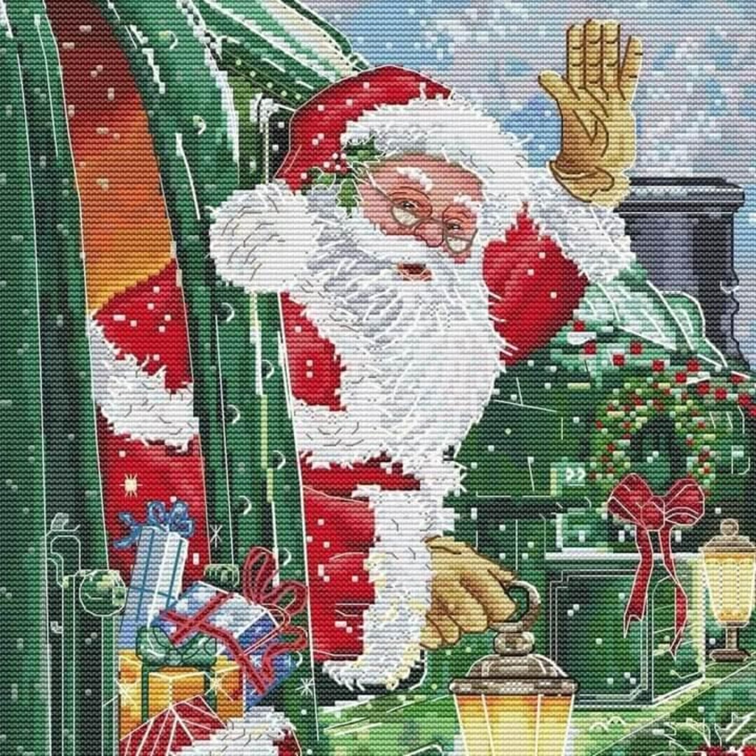 Santa Claus Cross Stitch Pattern, Christmas Cross Stitch, New Year ...