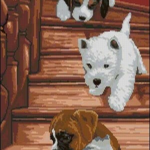 Puppies Cross Stitch Pattern, Dogs Cross Stitch Pattern - Etsy