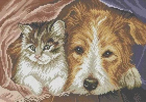 Dog and Cat Cross Stitch Pattern, Dog Cross Stitch, Cat Cross Stitch - Etsy