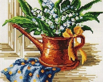 Spring Flowers Cross Stitch Pattern, Flowers Cross Stitch, Flowers in ...