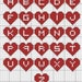 Alphabet Cross Stitch Pattern, English Alphabet With Hearts Cross ...