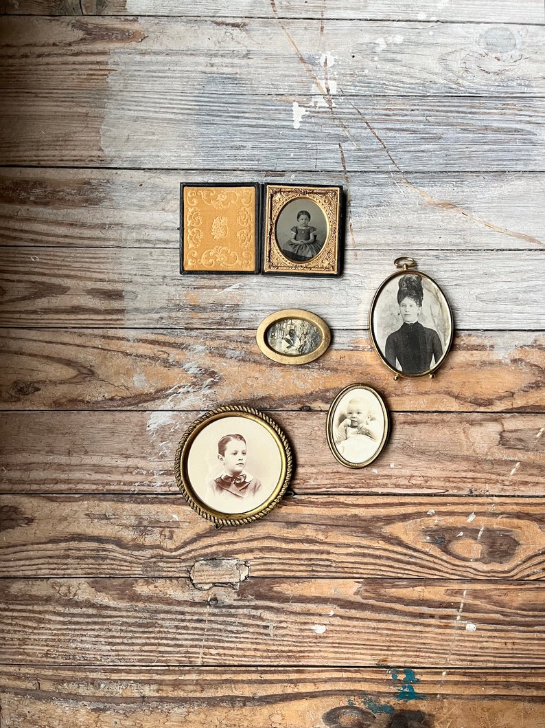 Victorian 1800s Civil War Era Gold Bronze Colored Photo Frames ...