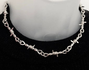 Barbed Wire Necklace - Etsy