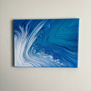 9x12 Acrylic Pour Painting on Canvas - Etsy