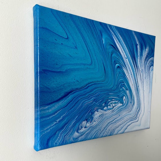 9x12 Acrylic Pour Painting on Canvas - Etsy