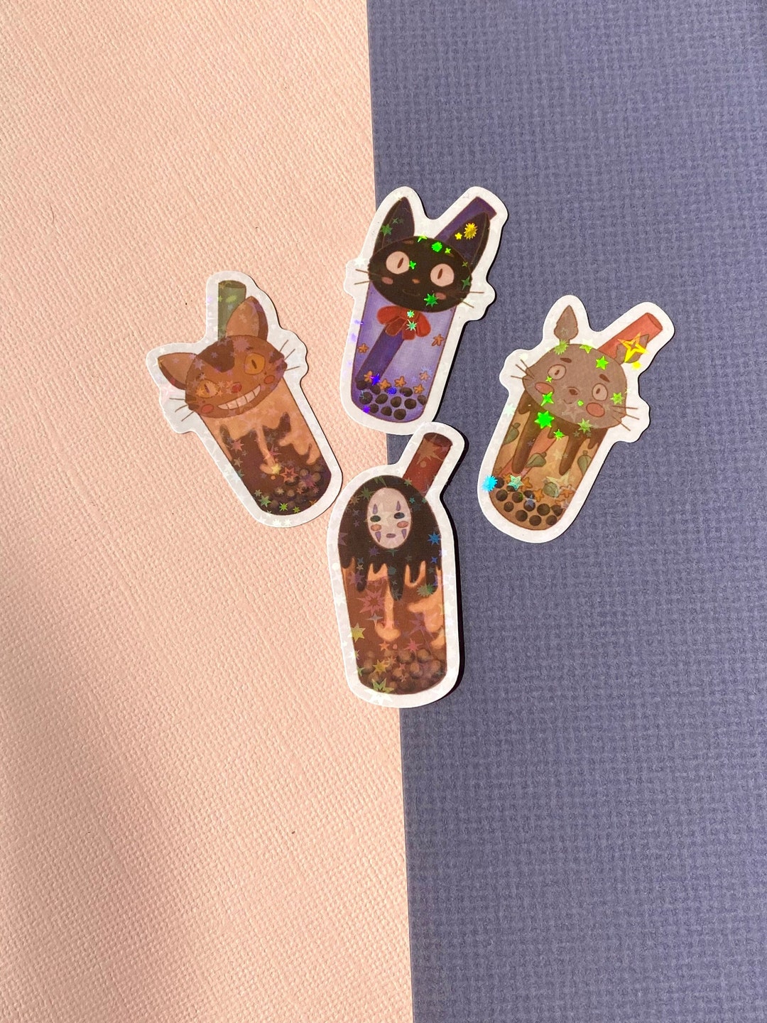 Cute Ghibli Boba Tea Sticker Pack//2in//anime Food//boba Tea//bubble ...