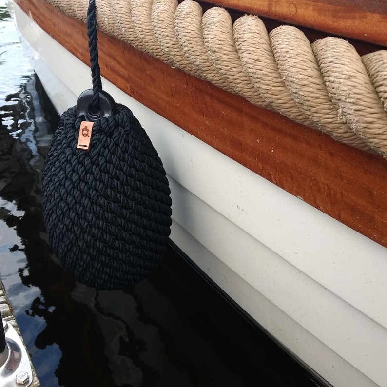 Rope Fender Single Eye Black - Etsy