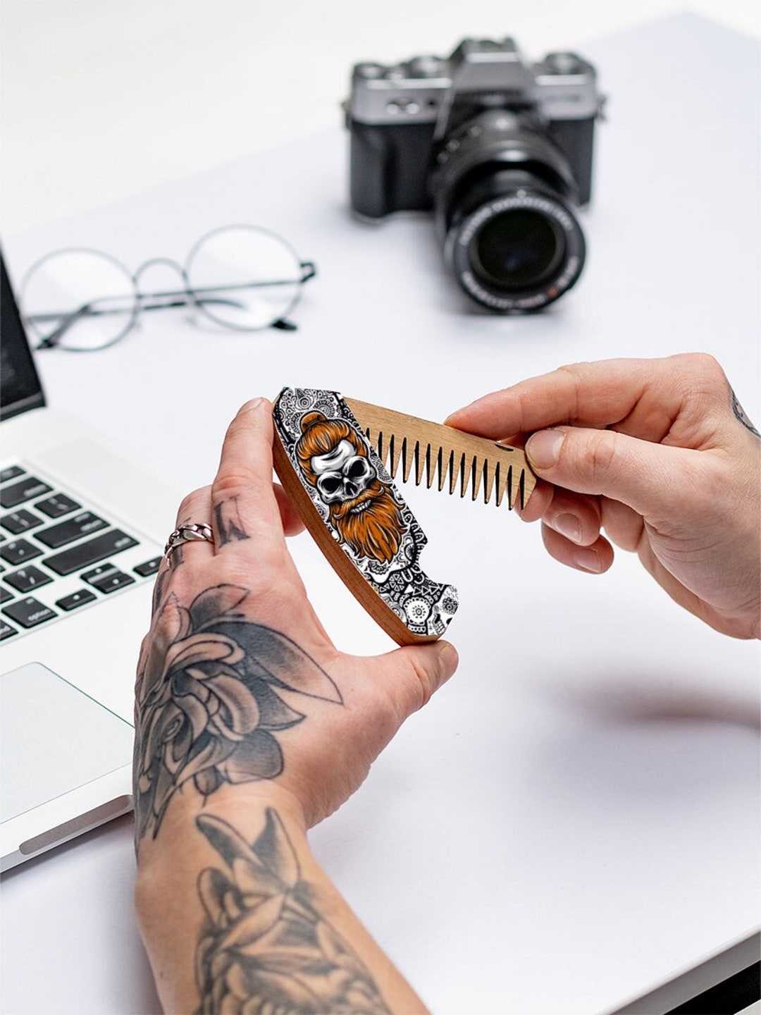 Beard Comb, Beard Care, Beard Gift for Husband, Man Gift for Him, 5th ...