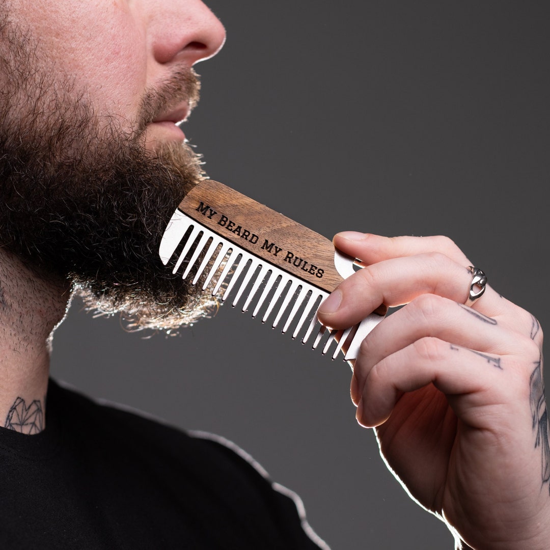 Comb With Bottle Opener, 2 in 1 Comb, Personalized Gift for Him, Beard ...