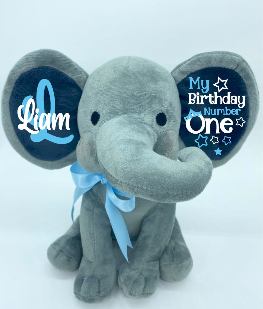 1st Birthday Gift, Personalized Birthday Gift, Birthday Stuffed Animal ...