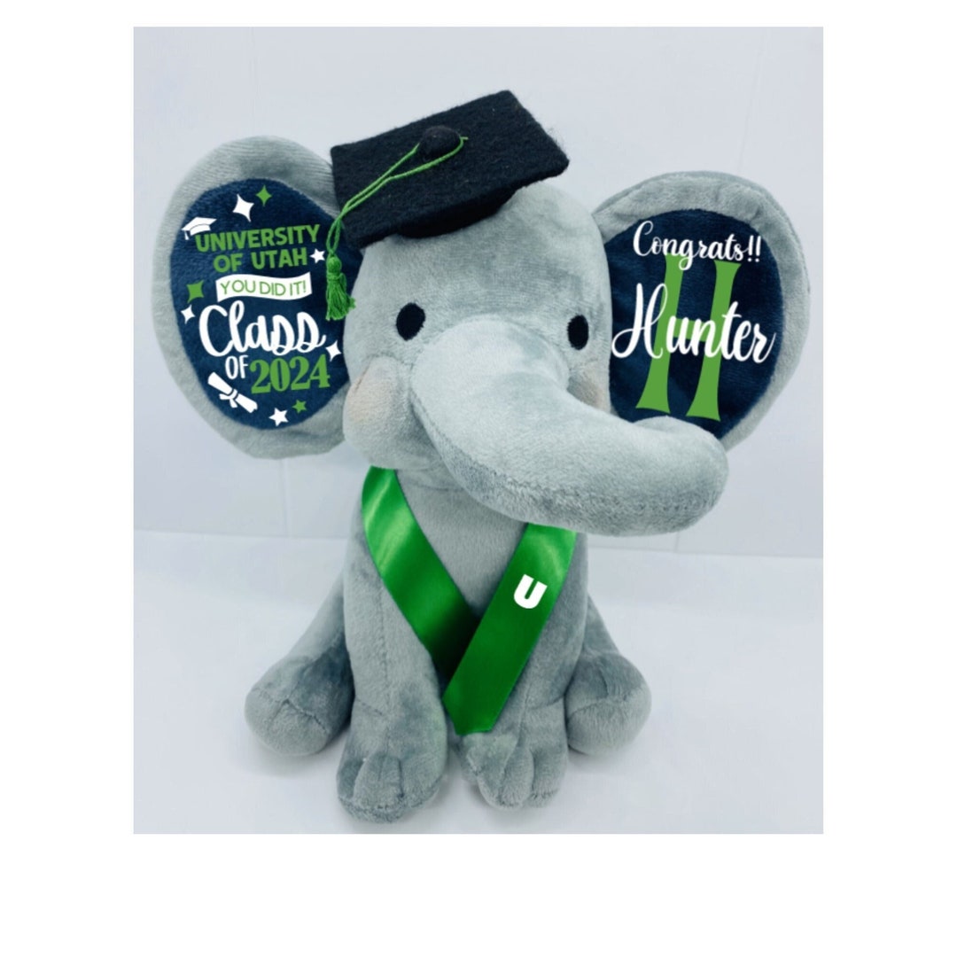 Personalized Graduation Elephant, Graduation Gift, Custom Gifts for ...